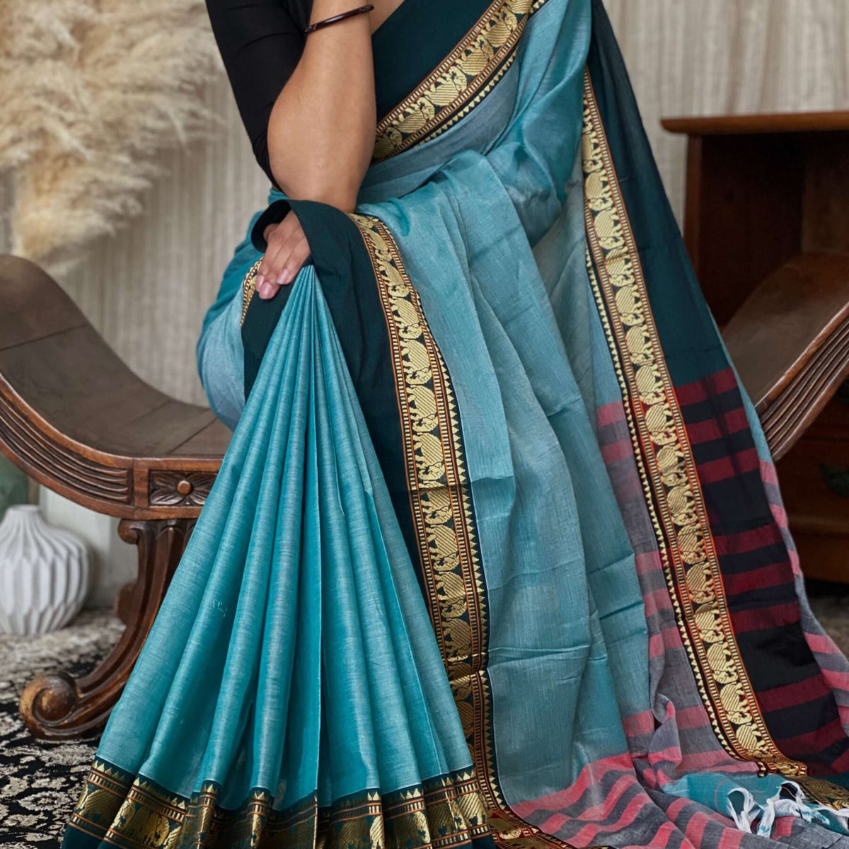 Mukhari - முகாரி Narayanpet cotton saree – Deepa's boutique